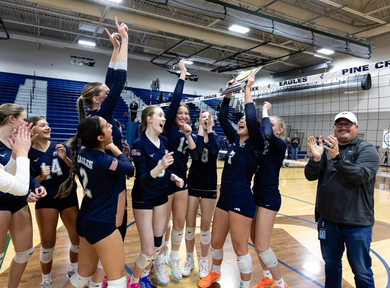 Pine Creek girls volleyball rolls to regional championship