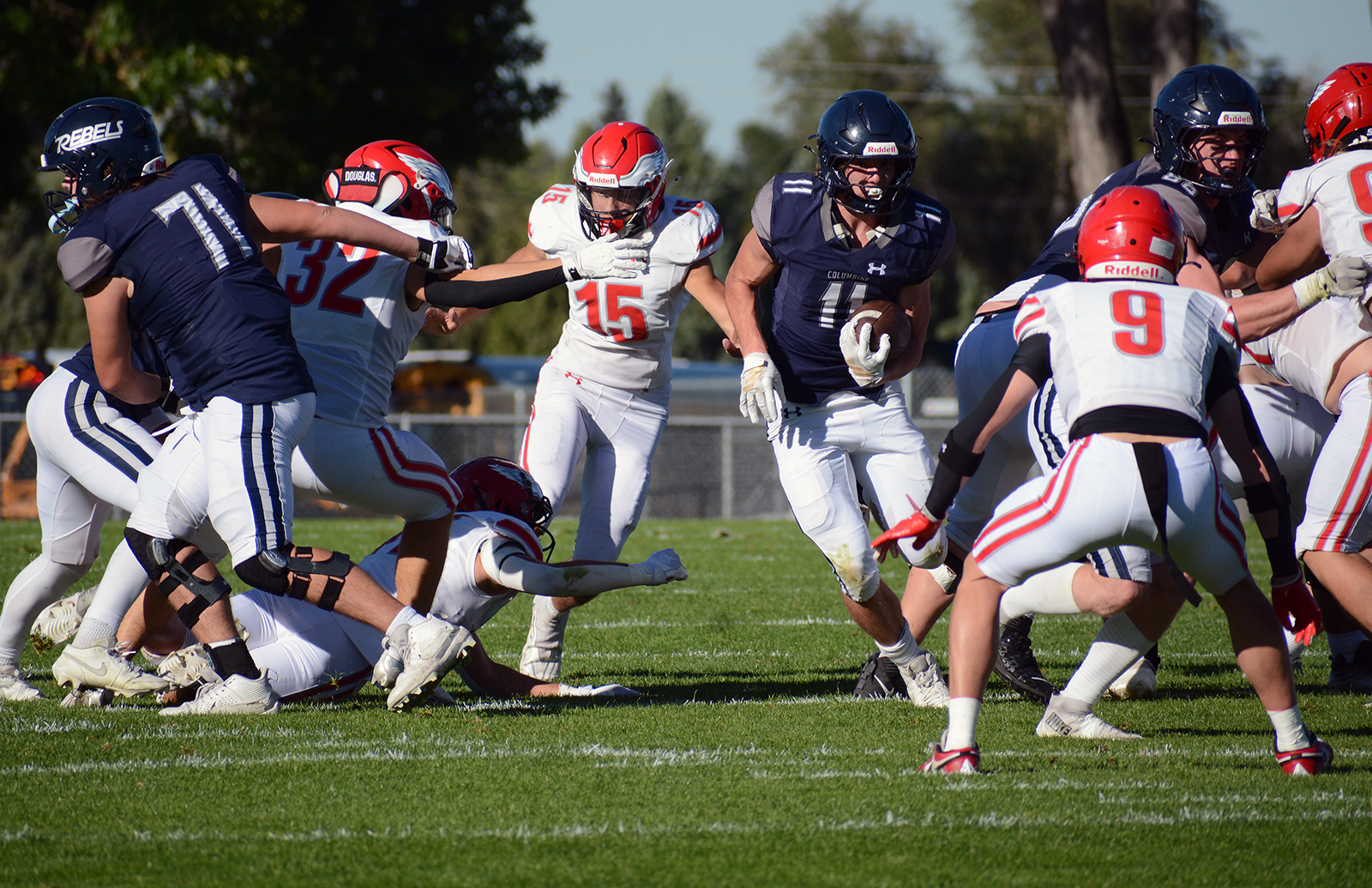 Columbine football blocks Heritage from road victory at Jeffco Stadium ...