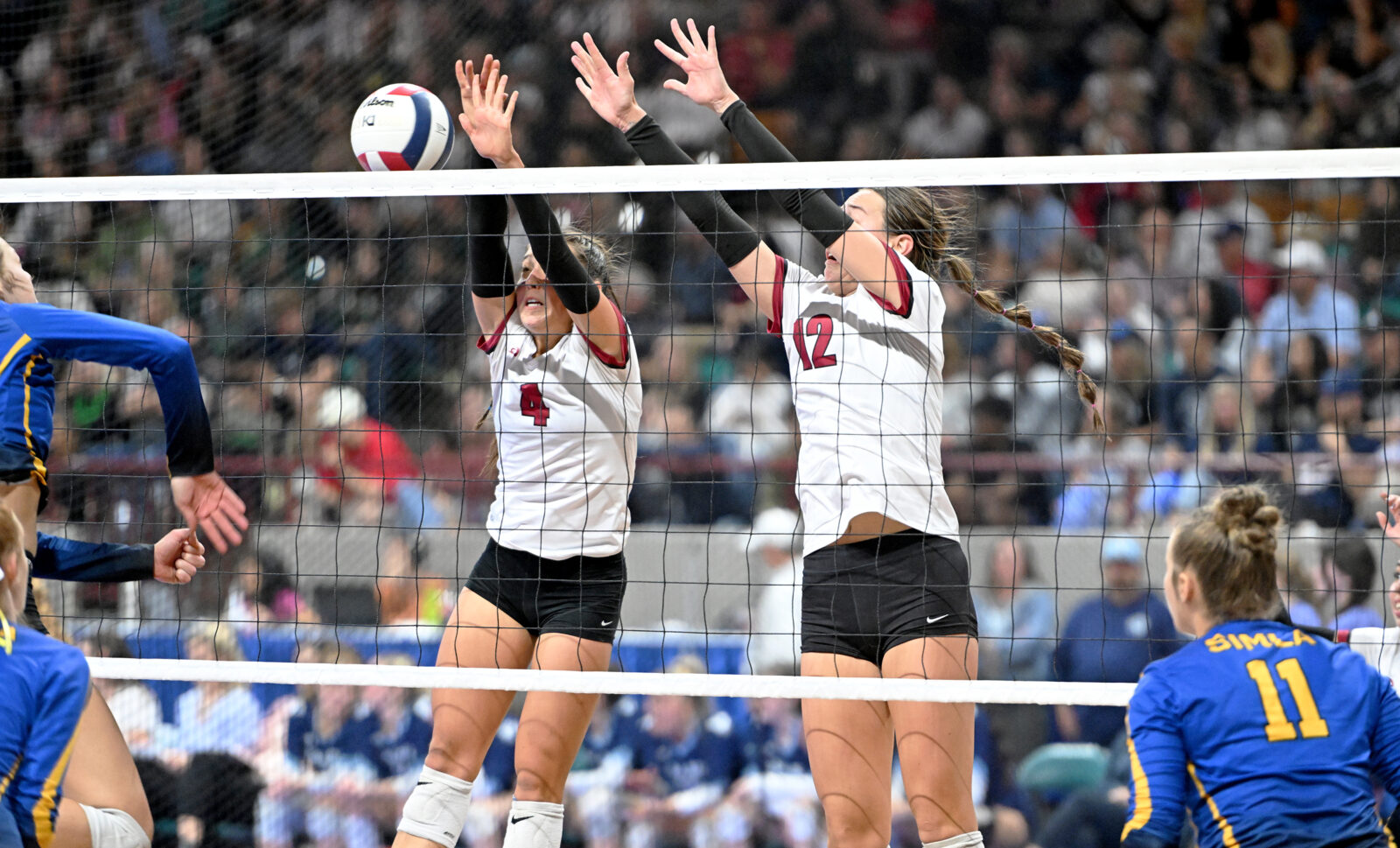 Merino topples Simla to win fourth straight 1A volleyball title