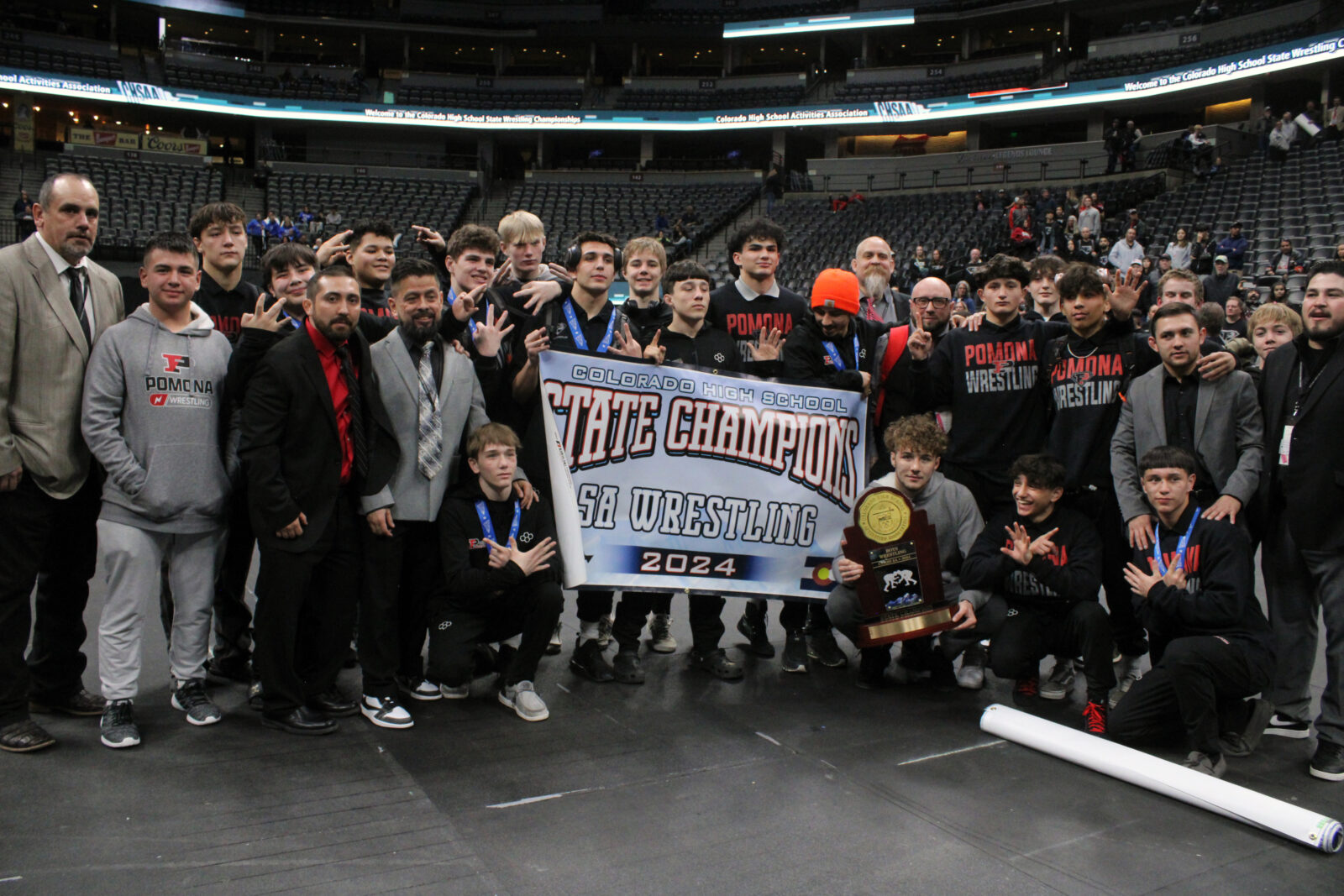 Pomona's depth leads to 6th straight 5A state wrestling title