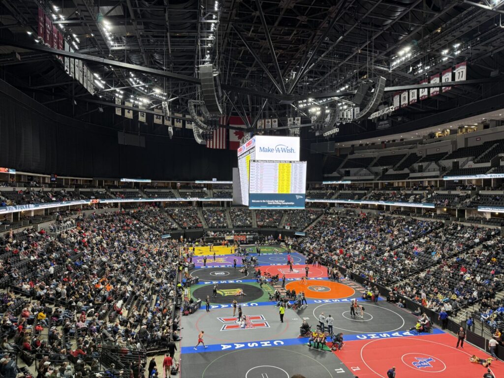 Grapplers take to Ball Arena for the state wrestling tournament