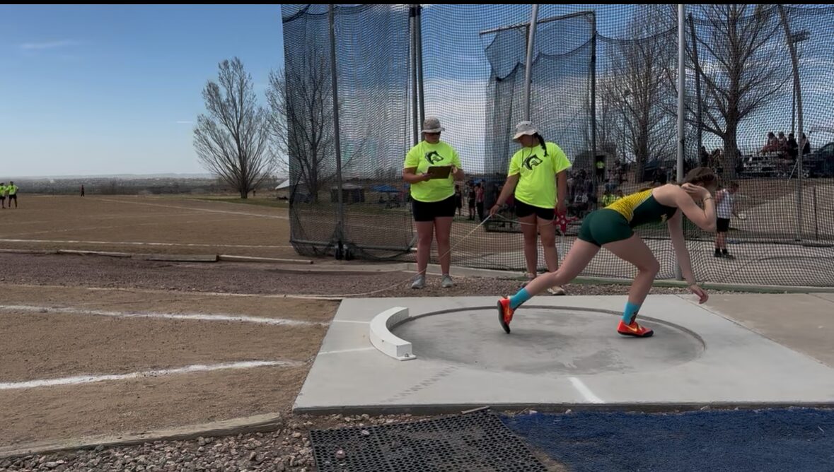 Mackinzy Wall having the best discus year ever for Manitou Springs