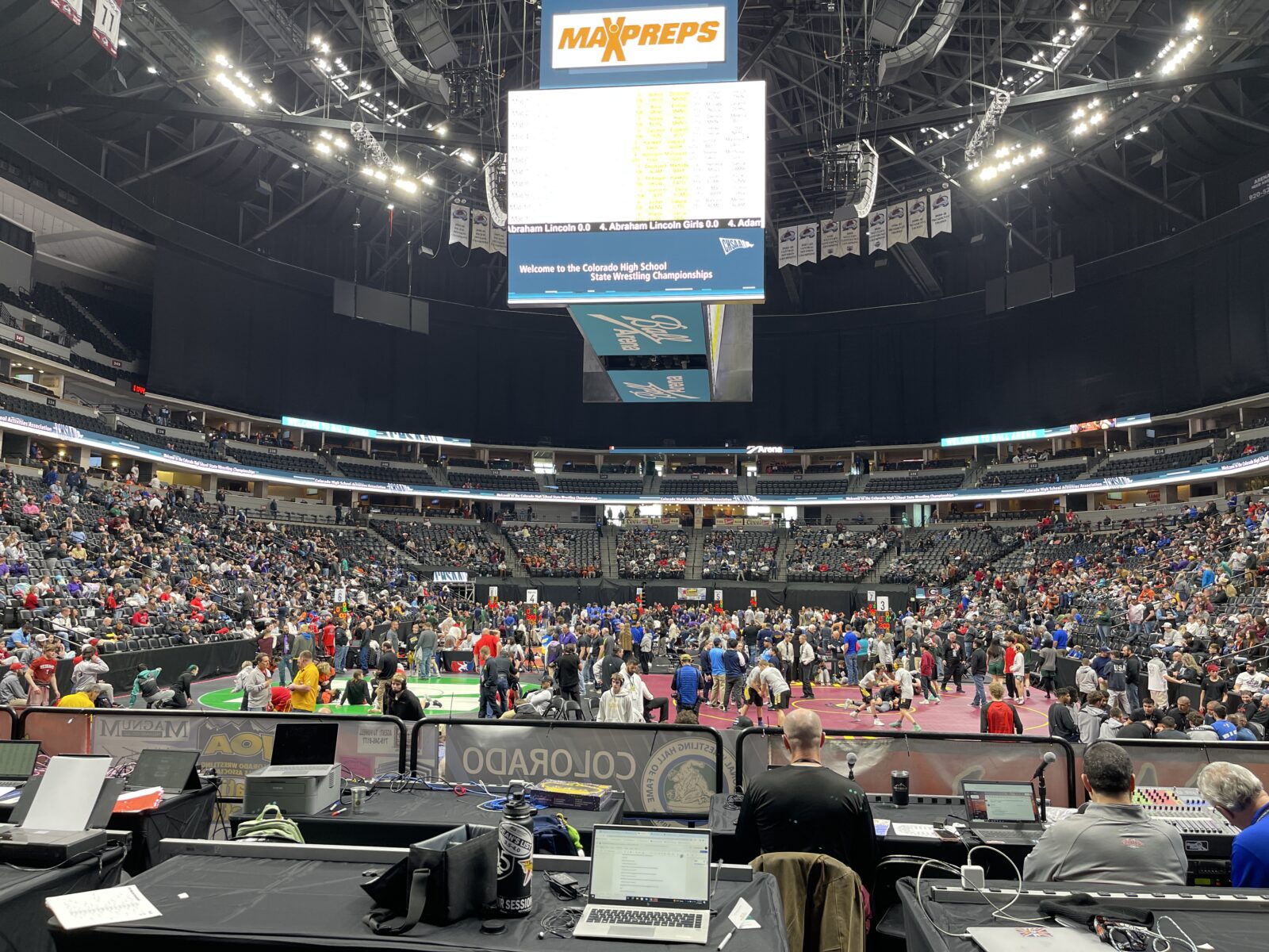 Competitors converge on Ball Arena for state wrestling tournament