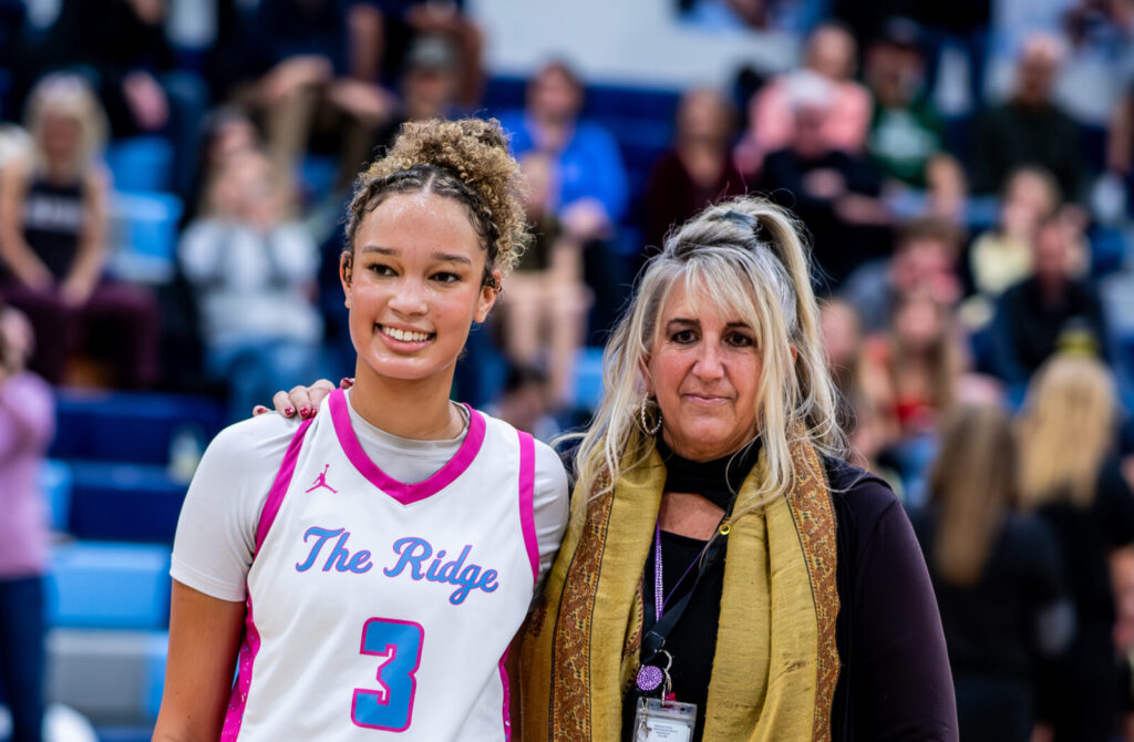 Chatting girls basketball records with Ridgway legend Tracy Hill